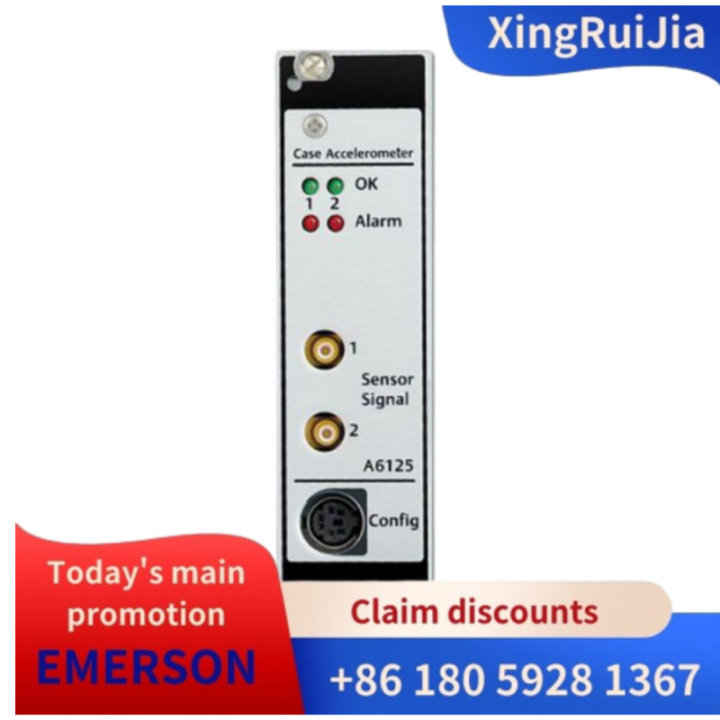 EMERSON A6125 Case Piezoelectric Vibration Monitor