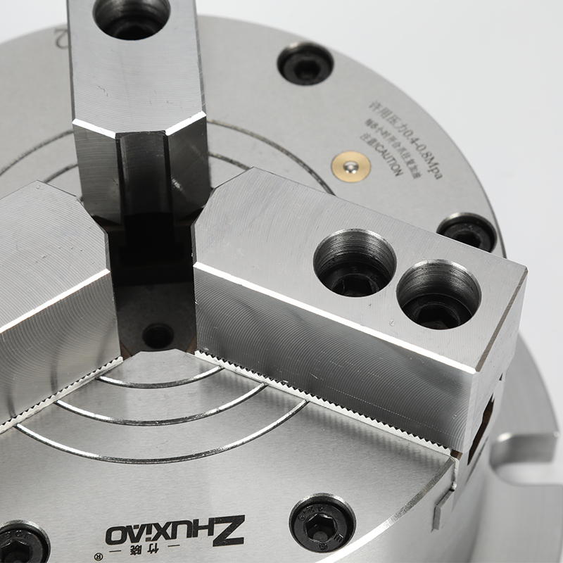 ZHUXIAO Solid 6/8/10 inch Vertical pneumatic chuck solid 3 Jaw air ...