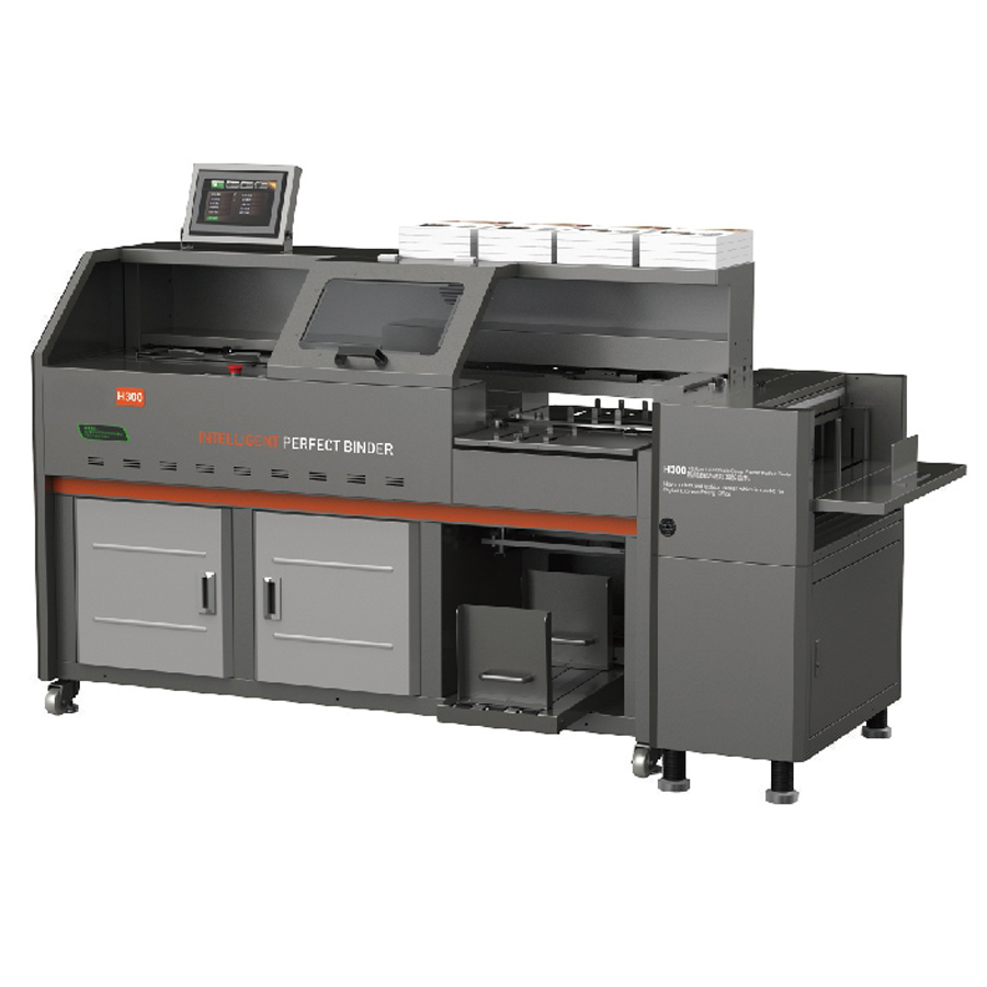 Glue binding machine - running speed:400-500 books/h,Semi-automatic