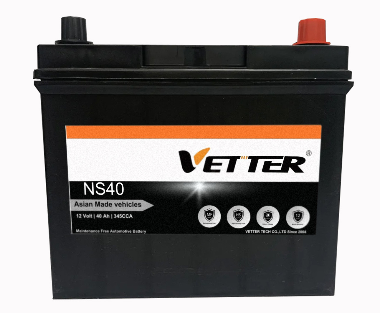 VETTER 38B20R / L Car Battery Sealed Maintenance Free