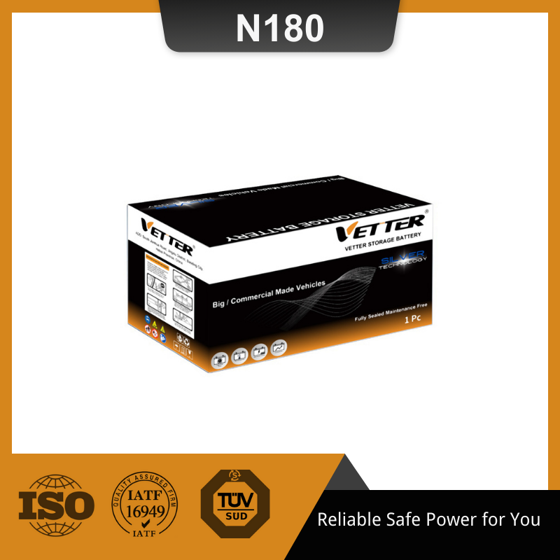 VETTER N180 Car Battery Sealed Maintenance Free