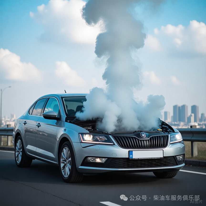 The causes of white smoke and blue smoke during cold start-up and warm ...