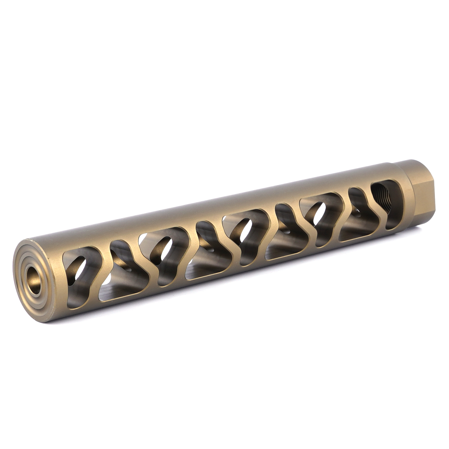 7075 Aluminium Muzzle Brake .22/.223/556 1/2x28 Threaded Muzzle Device ...