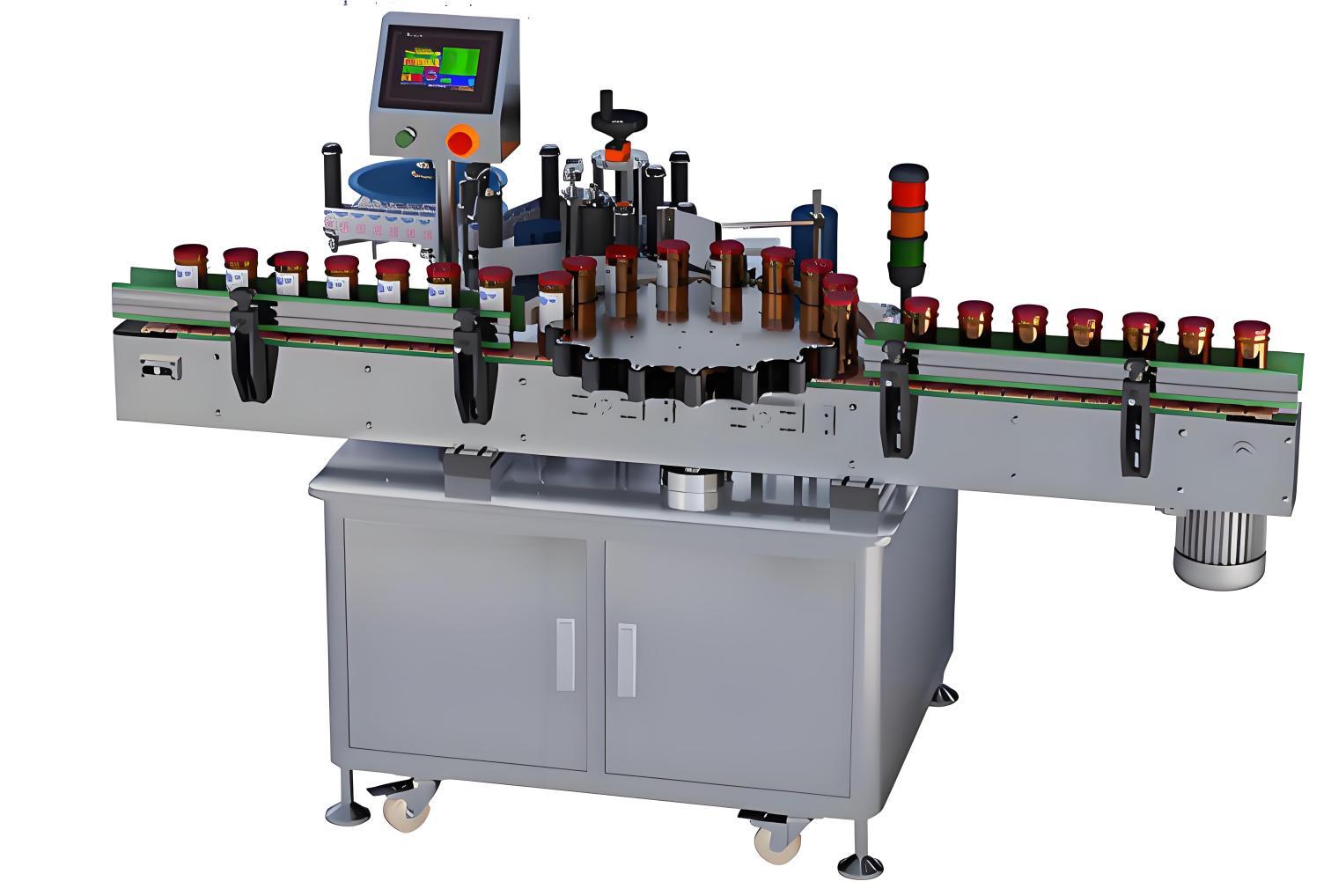 High-speed Round Bottle Sticker Labeling Machine