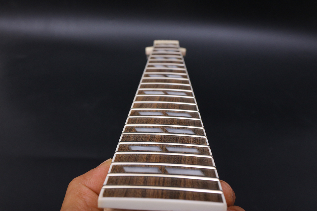 New guitar neck 22fret Binding Headstock 24.75inch Rosewood Fretboard ...