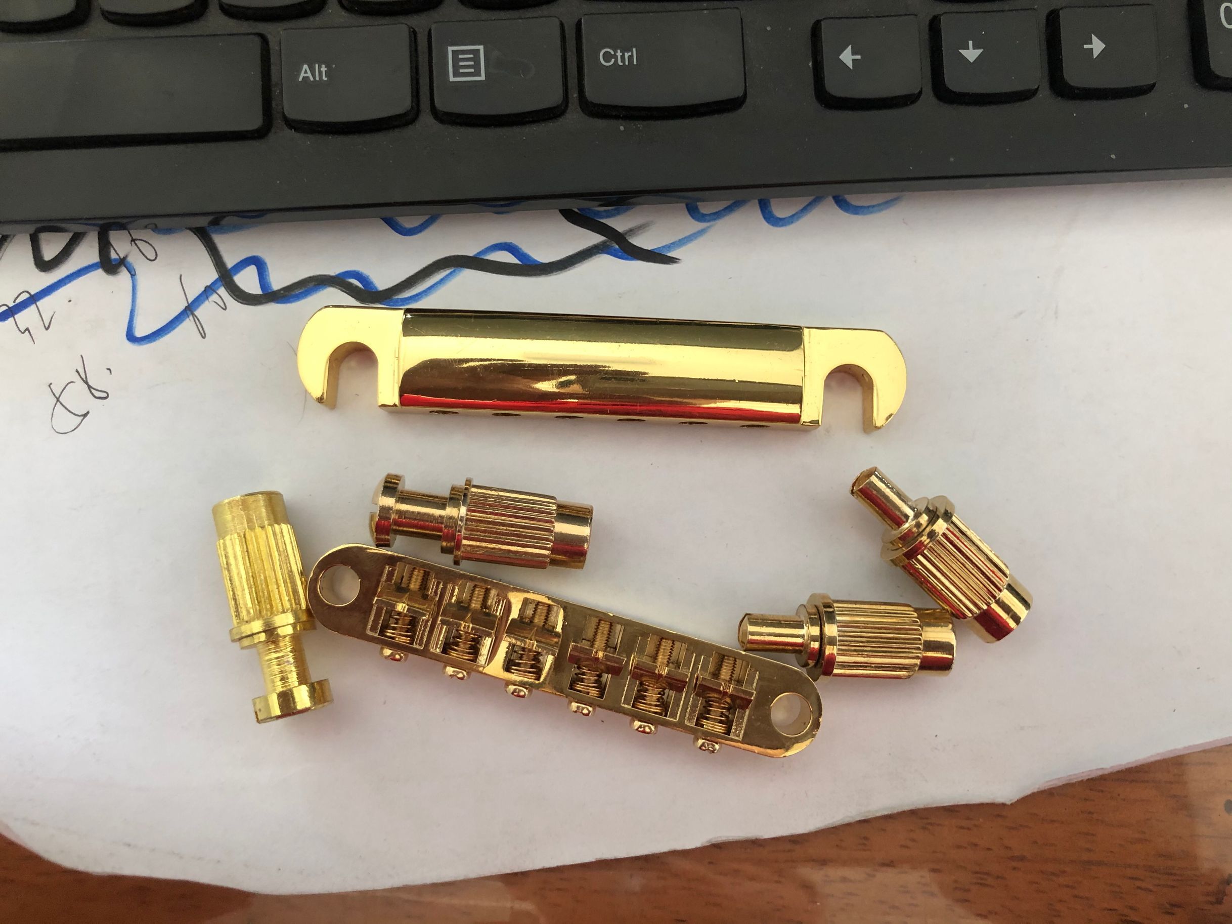 TUNE-O-MATIC GUITAR BRIDGE AND Guitar TAILPIECE Stop Bar for Epiphone ...
