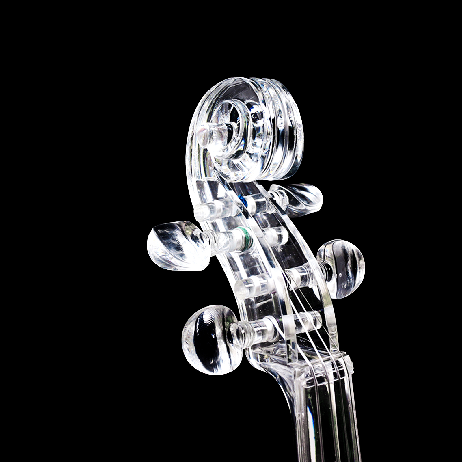clear plastic violin
