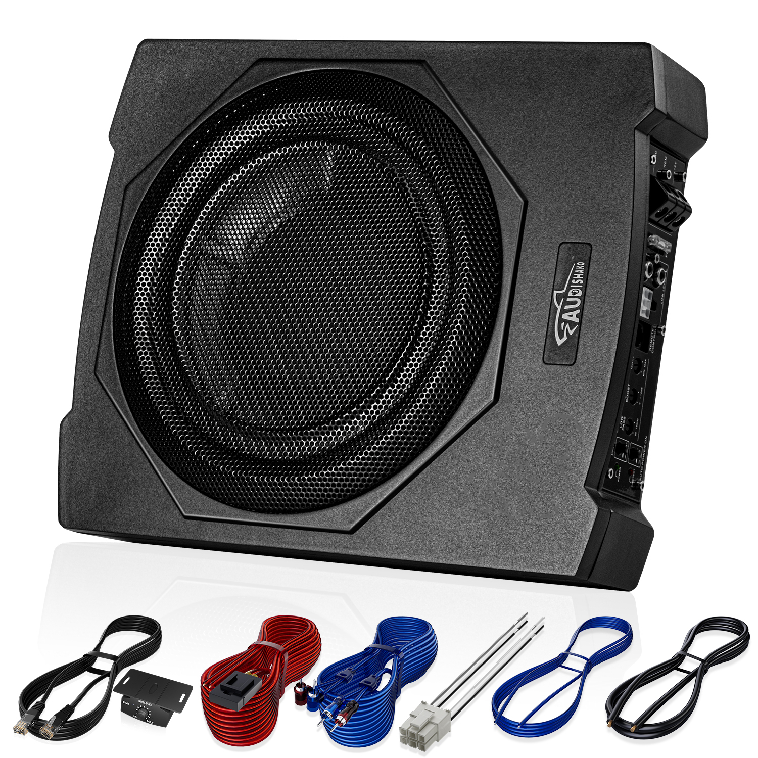CGP-AE10C8J Audishako Active Car Subwoofer 10 Inches RMS 600W Max Model