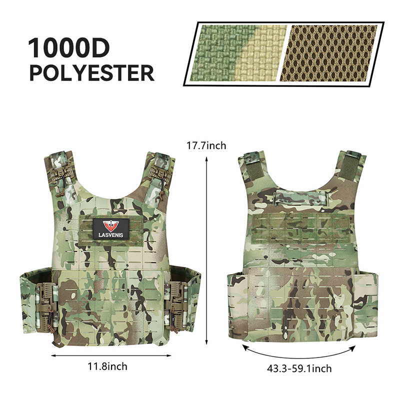 Custom wholesale Tactical Quick Release Vest for Men Fully Adjustable Plate Carriers Vest with ...