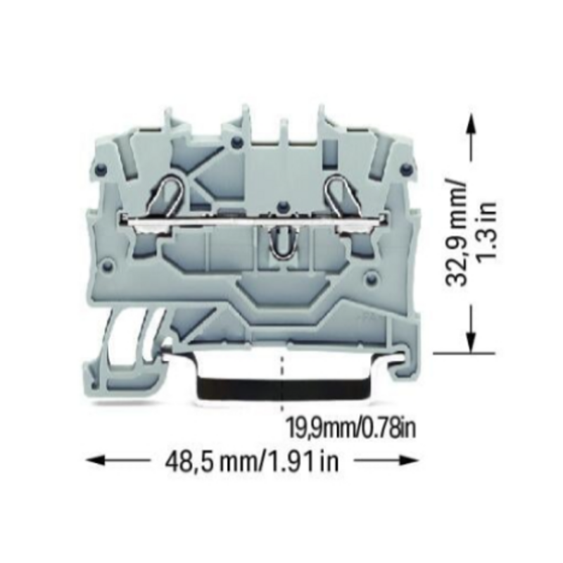 OEM Wago 2000-1201 2000-1301 2/3 Conductor Through Terminal Block for ...