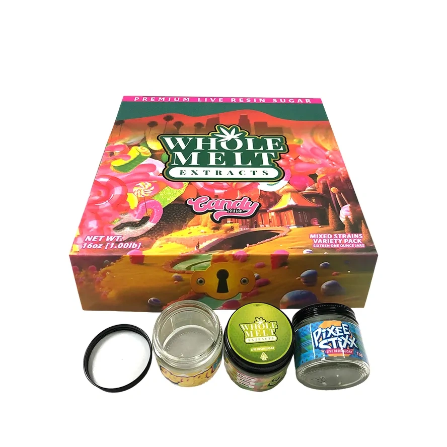 Whole Melt Candy Glass Jars 1oz Wax 16Flavors Empty Concentrate ...