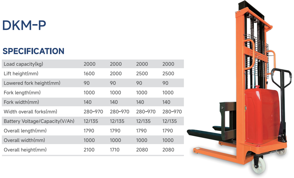 Maini Stacker: Advanced Motorized & Battery Stacker Performance
