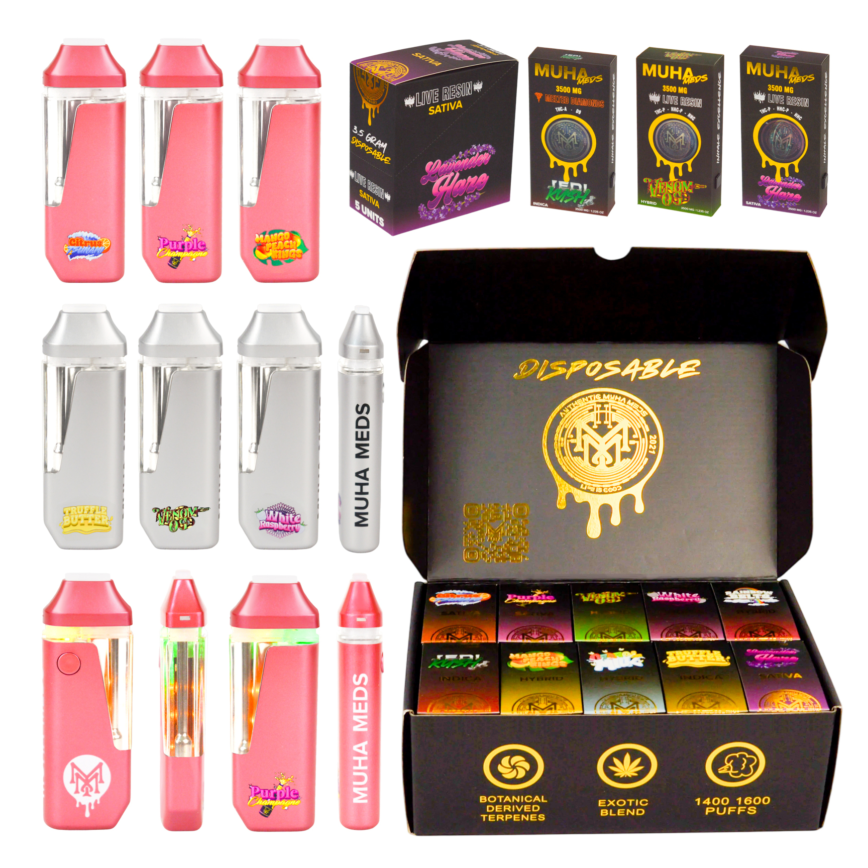 Empty 3.5g Muha Meds Disposable Vape Pen