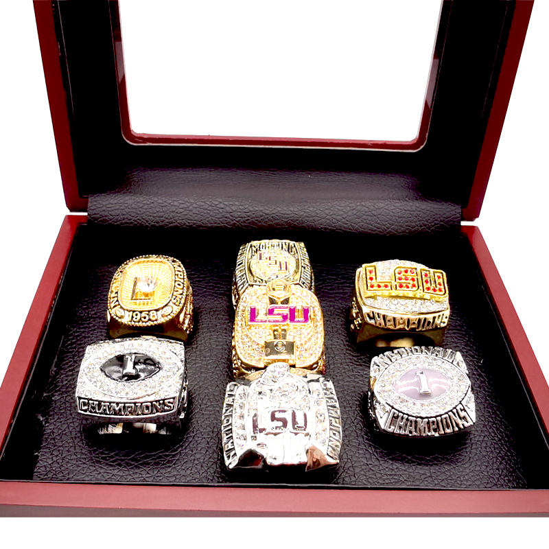 1958-1996-2003-2004-2007-2008-2019 LSU Tigers CHAMPIONSHIP RING ...