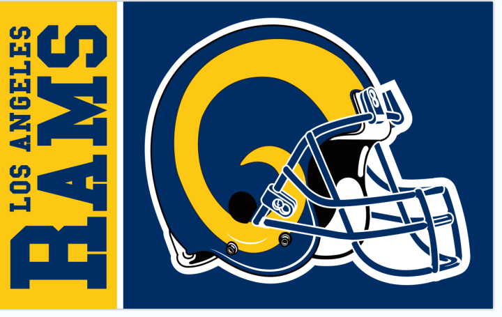 los angeles rams flag