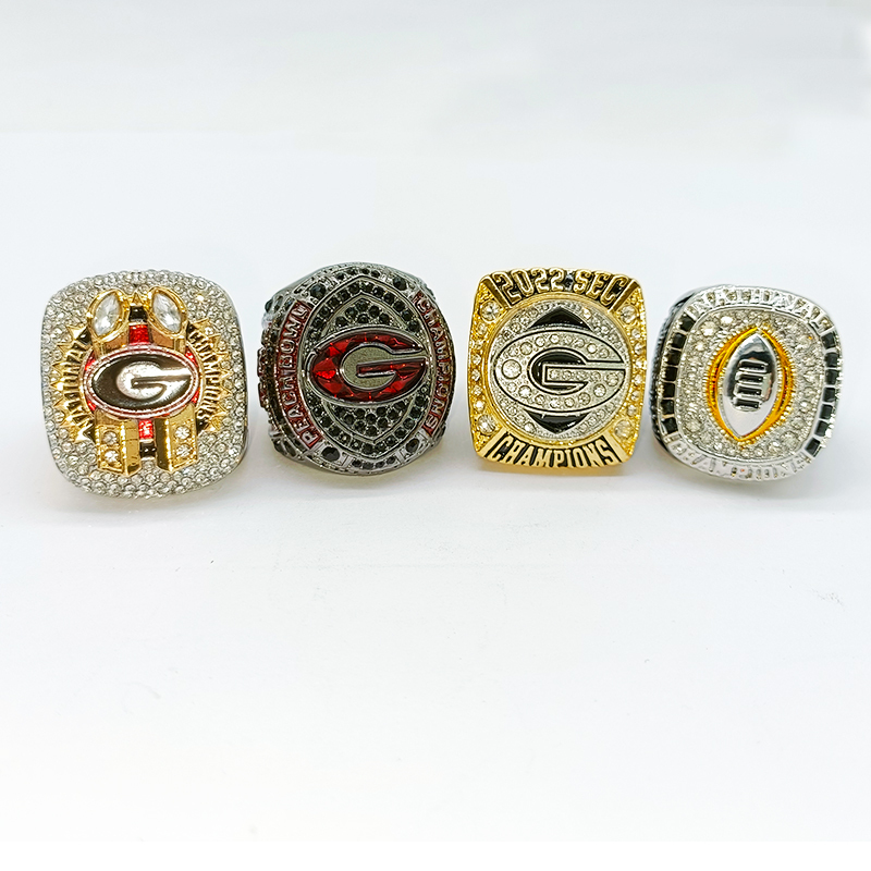4 pcs box SET 2022 Georgia Bulldogs Championshio rings