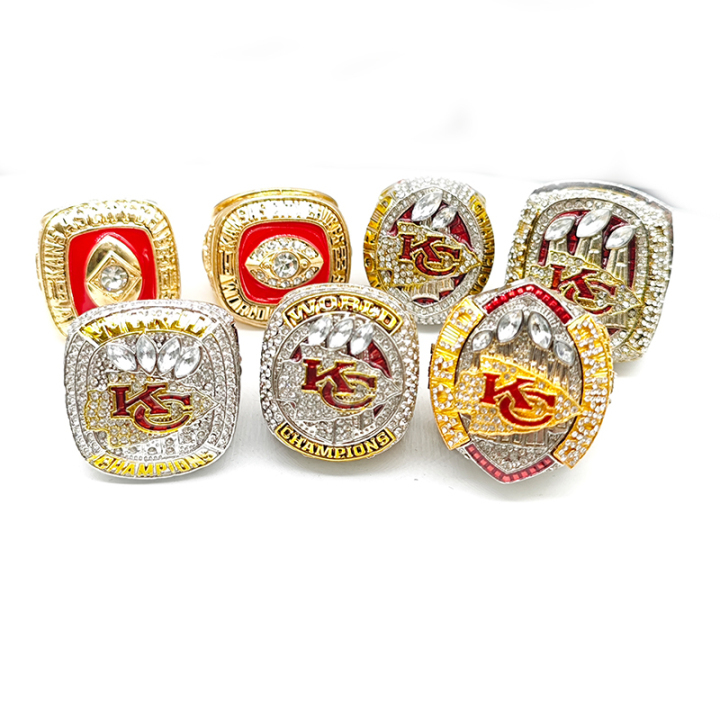 1966-2024 Kansas City Chiefs champion Ring Set box