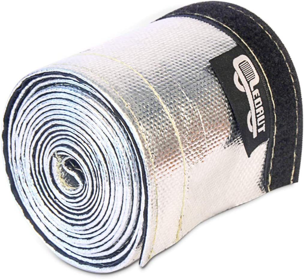 Automotive Wire Loom Metallic Heat Shield Sleeve - 3/4" Insulated Wire ...