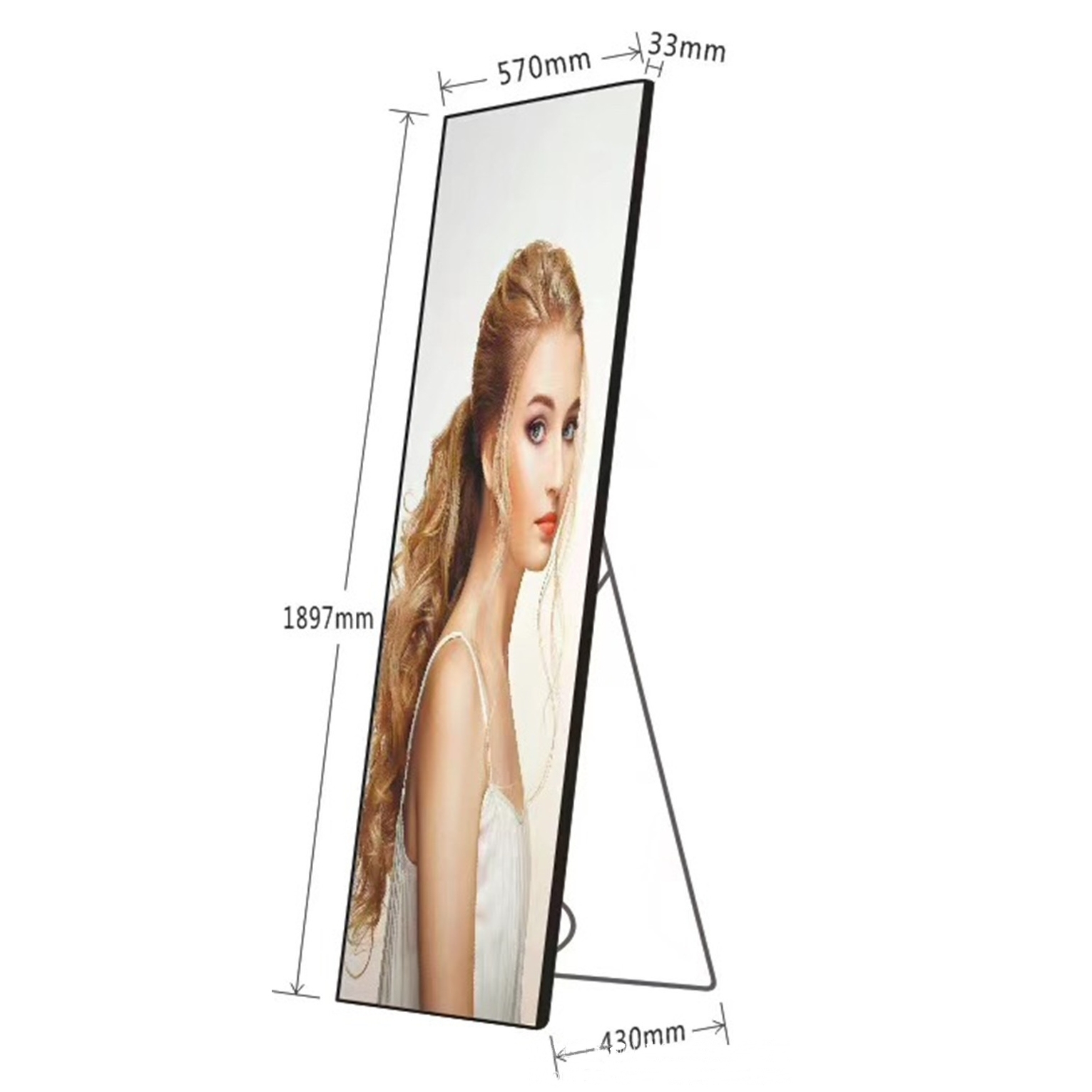 P2.5 full color Indoor portable Poster HD Advertising Led Display