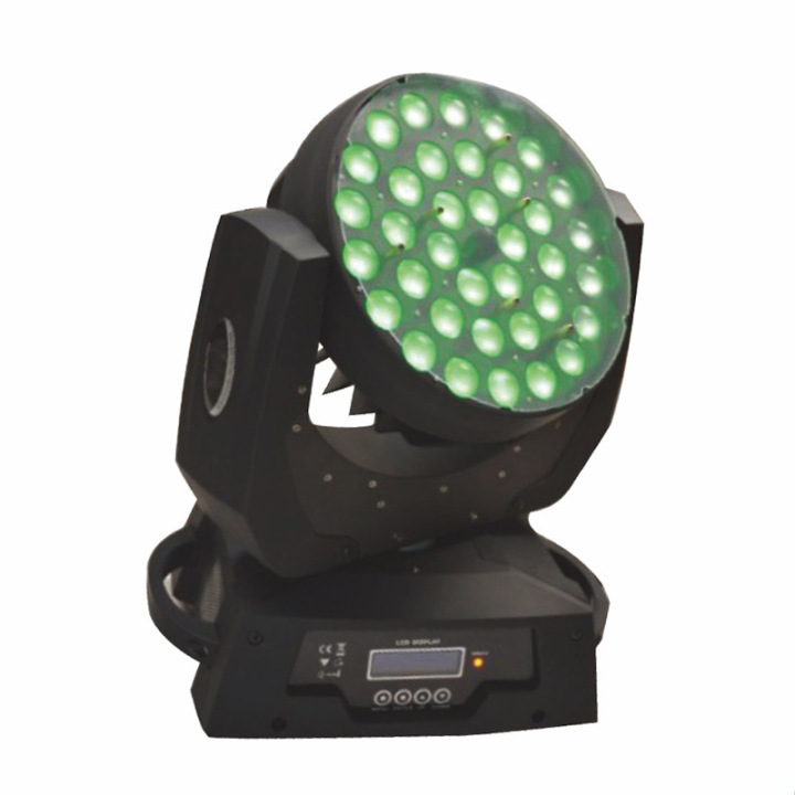 Stage 36x10W 4-in-1 RGBW LED Moving Wash Moving Head Light With Zoom
