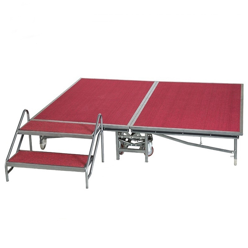 8'x4' Heavy Duty Platform Portable Height Adjustable Foldable Stage