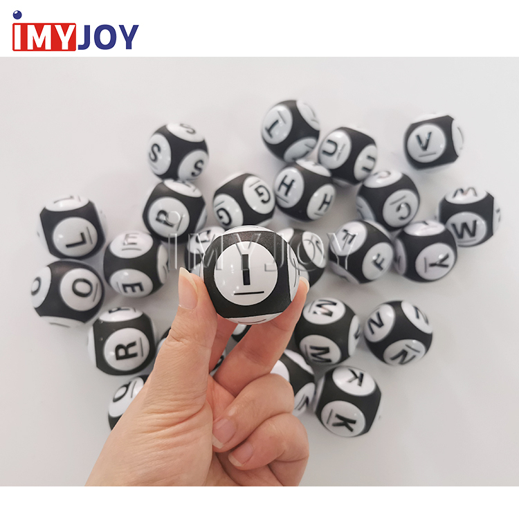 EVA solid balls with letters for lottery games, lotto games and bingo games