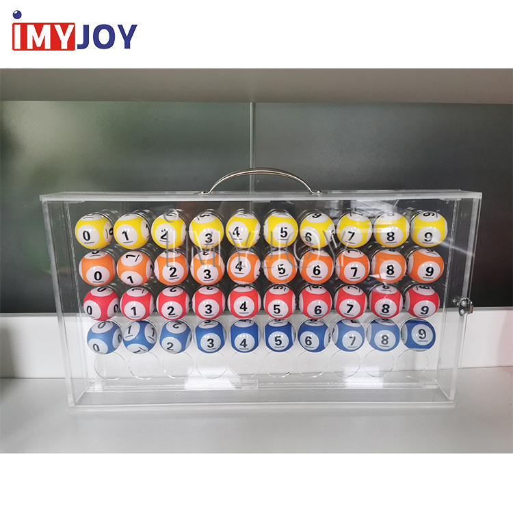 Hottest Lucky machine EVA bingo lotto balls with ball box on sale