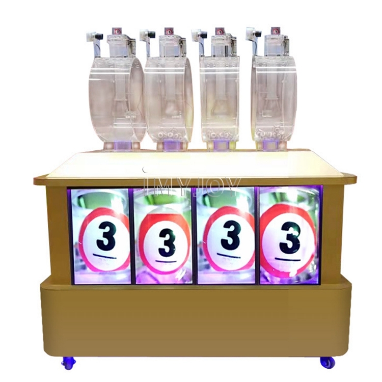 Intelligent Bingo Game Air Blowing Lottery Machine 4 LCD Screens TV ...