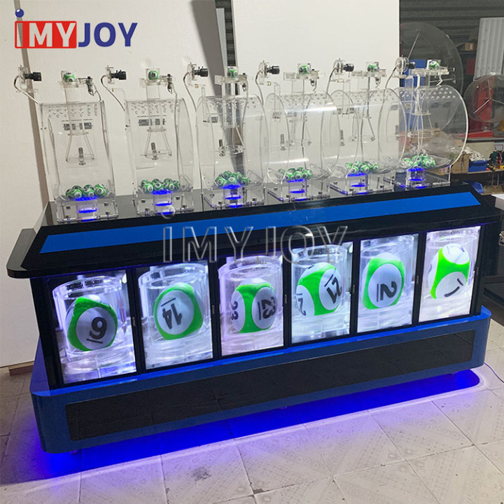 6 screens digital display lucky drawing machine remote control bingo ...