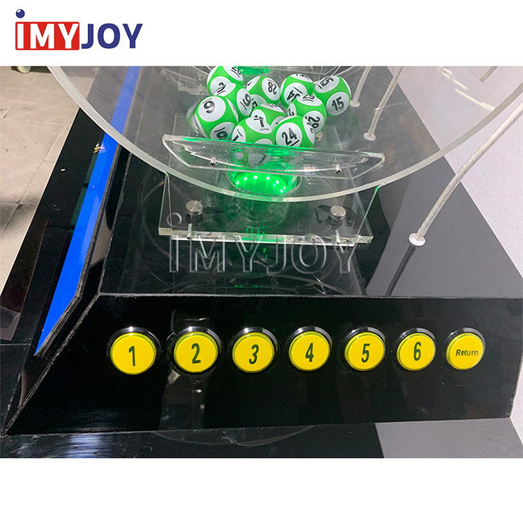 6 screens digital display lucky drawing machine remote control bingo ...