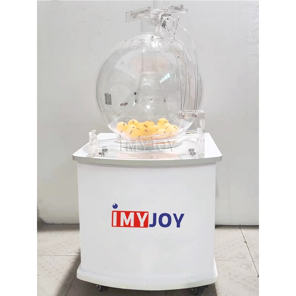 Automatic electronic lotto draw bingo gambing wining number balls ...