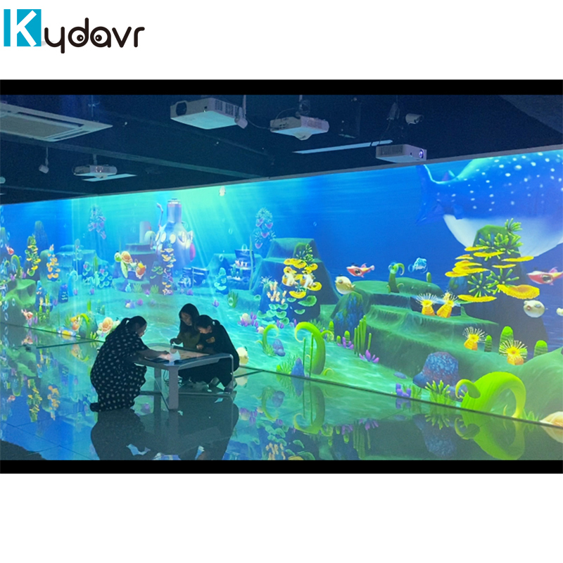 3D big screen AR wall projection interactive painting games
