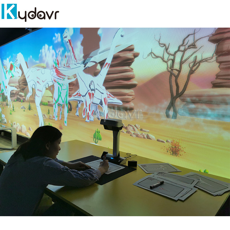 3D AR interactive projector art wall projection system game projection ...