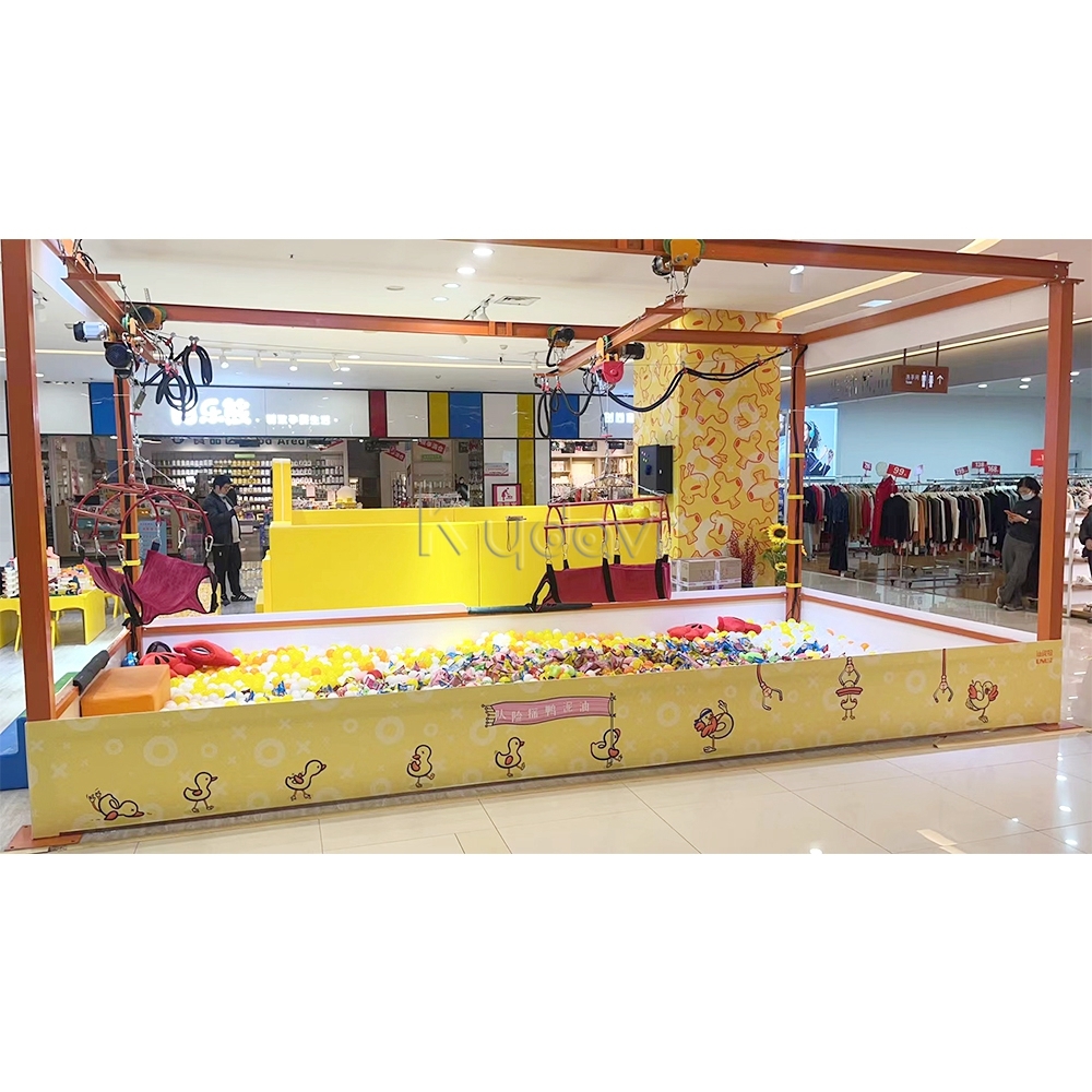 Shopping mall 6m length double players giant claw machine real people ...