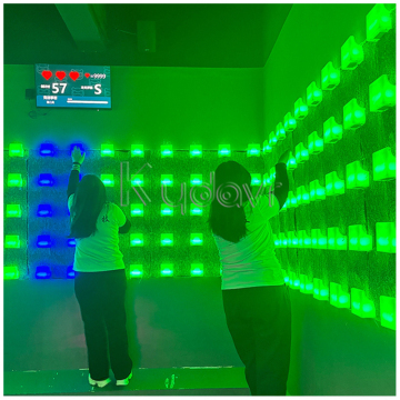 Best Sport activation led lighting wall reaction teamwork grid activate ...