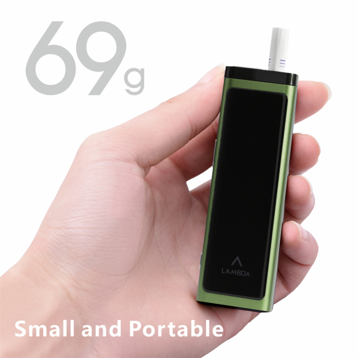 (Army Green) LAMBDA T3 Heat Not Burn Tobacco Heating Device, Compatible with All IQOS Heatsticks