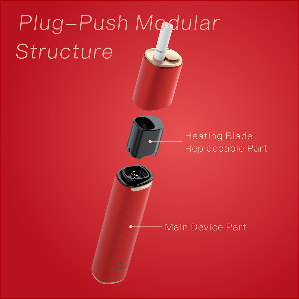 LAMBDA Air Heat Not Burn Device with OLED Display, Compatible with All ...