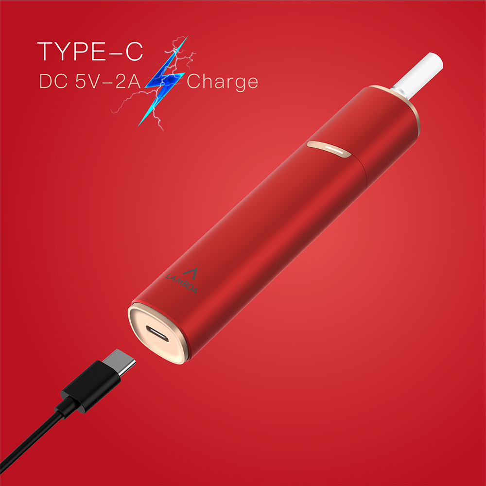 LAMBDA Air Heat Not Burn Device with OLED Display, Compatible with All ...