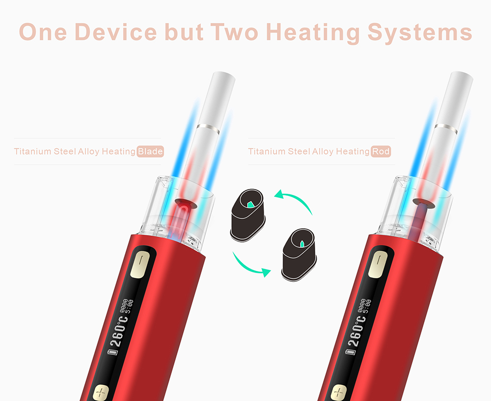 (Heating Blade Version) Newest LAMBDA Dual Heat Not Burn Device with ...