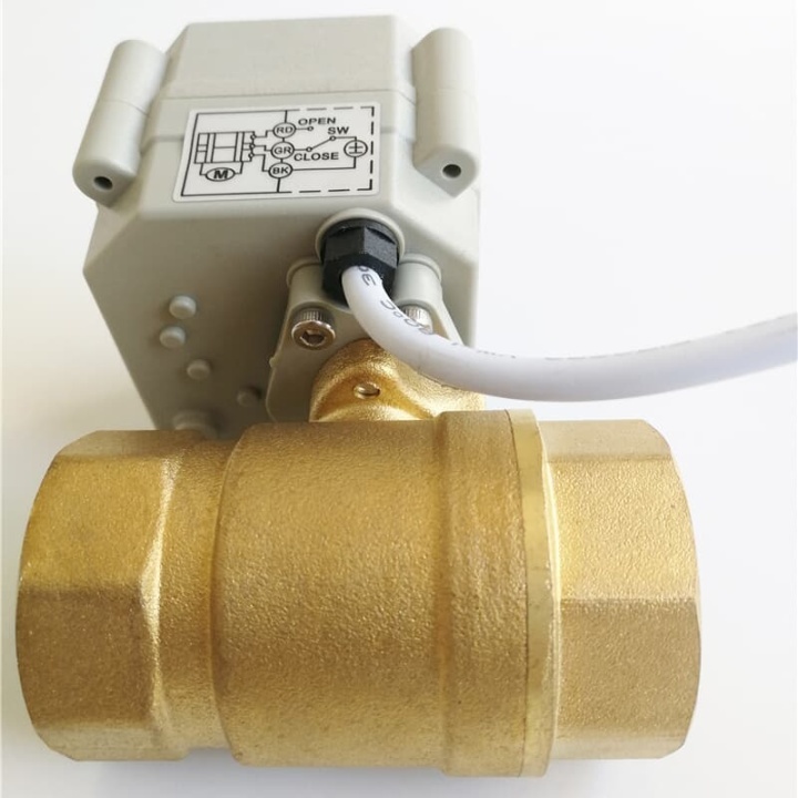 1 inch brass Electric water flow regulating Valve DN25, Electric water ...