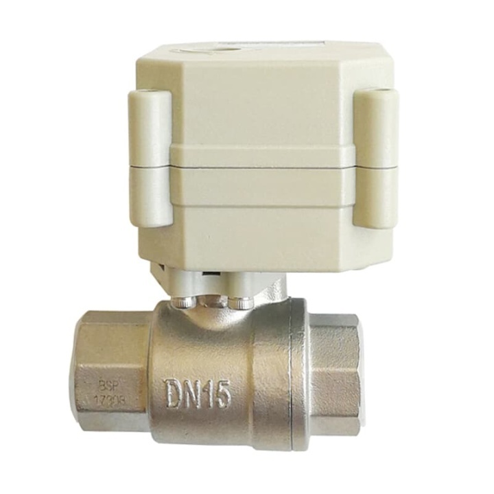 1/2 inch Electric auto water flow adjusting Valve stainless 304, DN15 ...