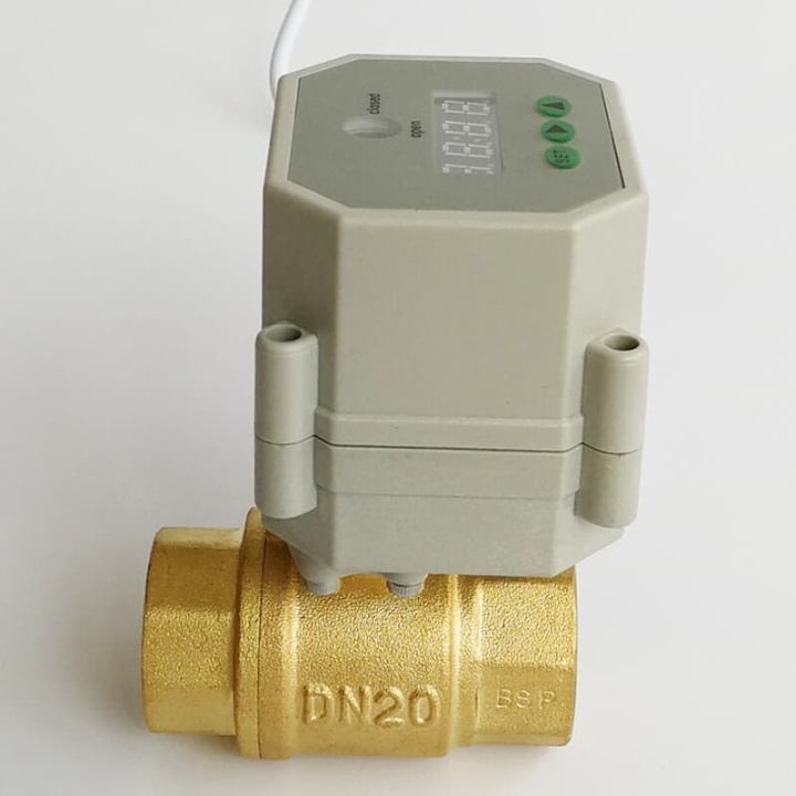DN20 brass Electric timer valve with position indicator