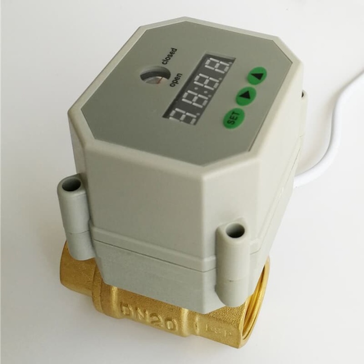 DN20 brass Electric timer valve with position indicator