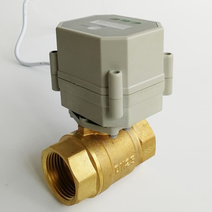 DN25 full bore electric actuated timer valve with all metal gears in ...