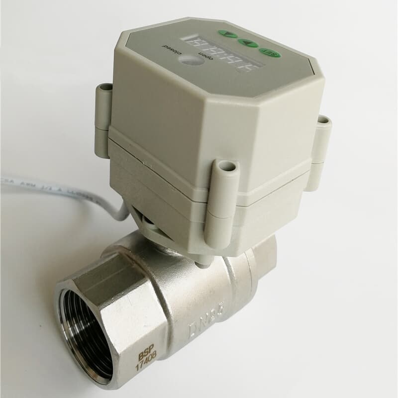 Electric Ball Valve DN8-DN25 SS304 Electric Timer Drain Ball Valve ...