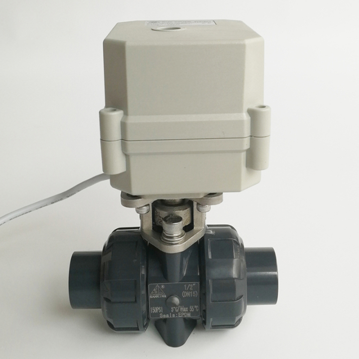 DN15 Electric Full bore valve AC/DC9 to 24 volt with power off return ...