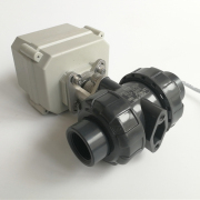3/4" Electric UPVC ball valve with position indicator
