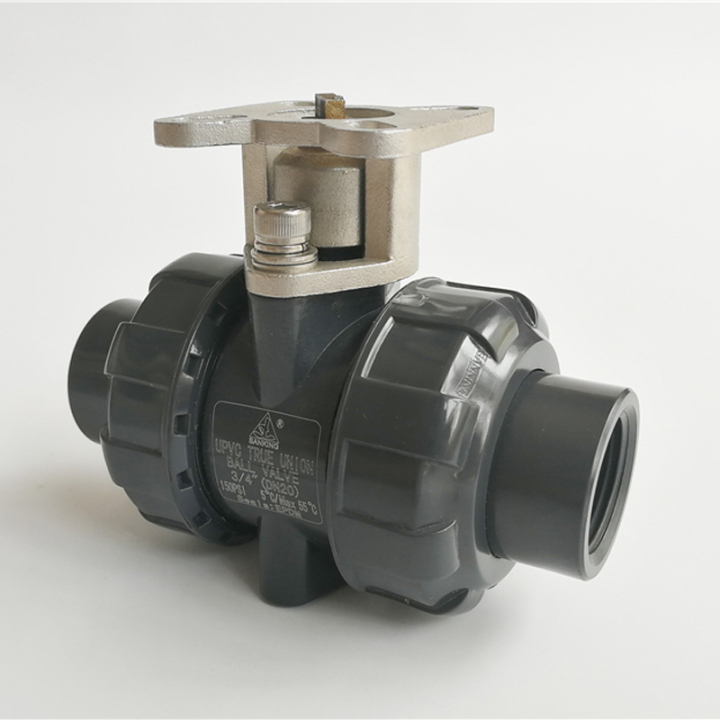 3/4" Electric UPVC ball valve with position indicator