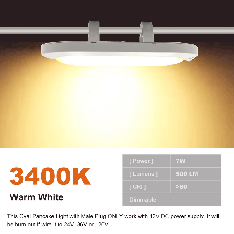 Facon New LED 12V Bright Pancake Light Interior Ceiling Dome Light 6W ...