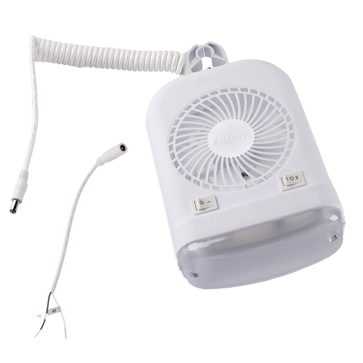Facon 12 Volt High Intensity Reading Light RV Fan light Combo with ...